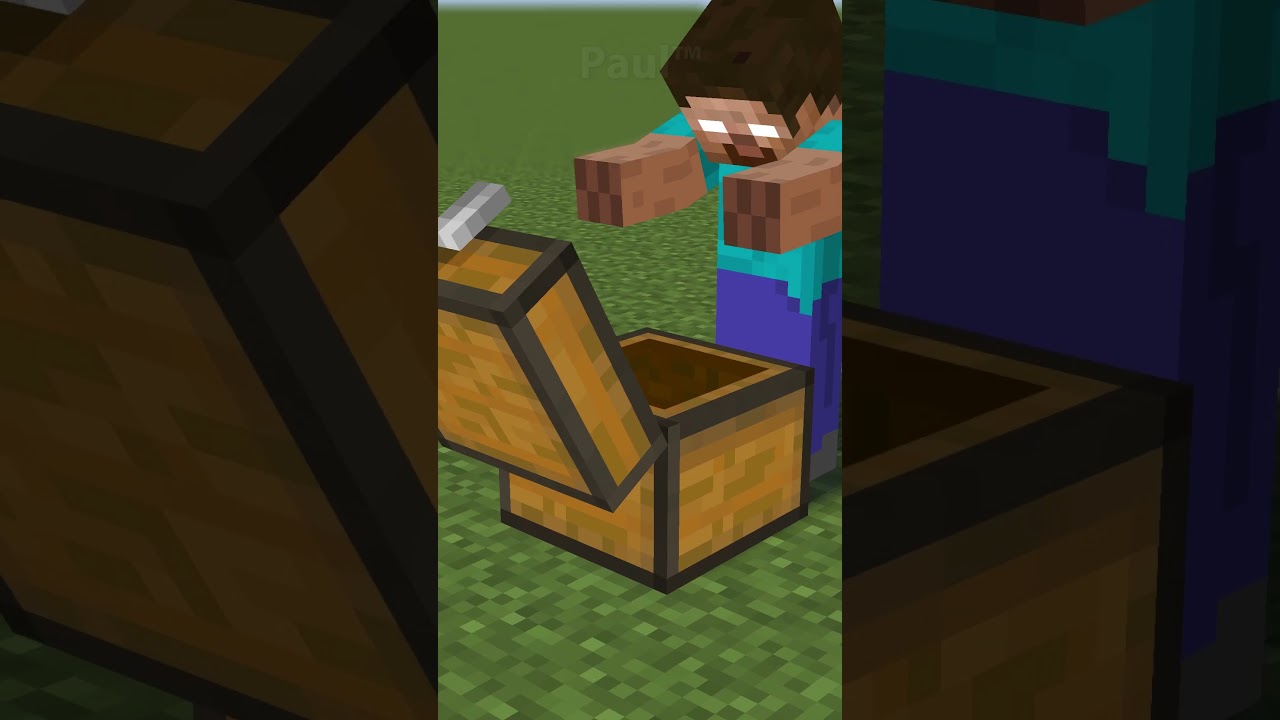 How a chest works in Minecraft. #shorts - Minecraft videos