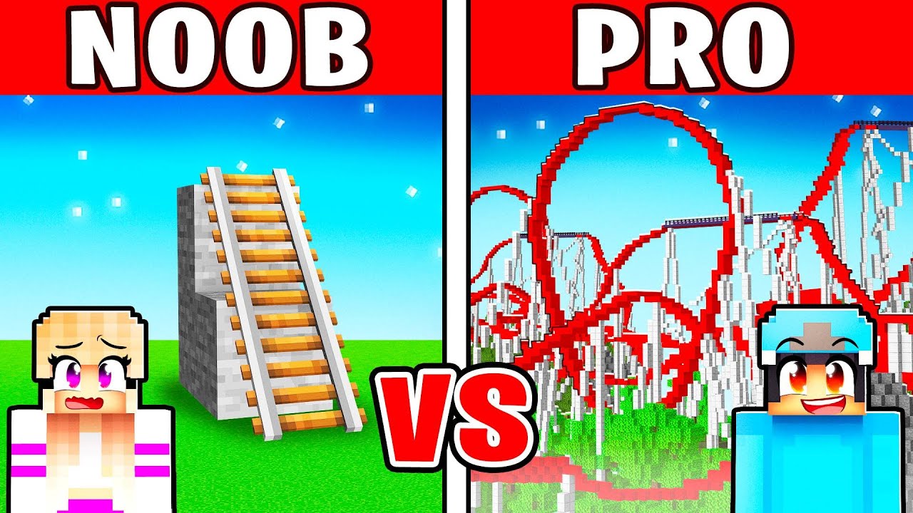 How to Build a Modern Roller Coaster in Minecraft! - Minecraft videos