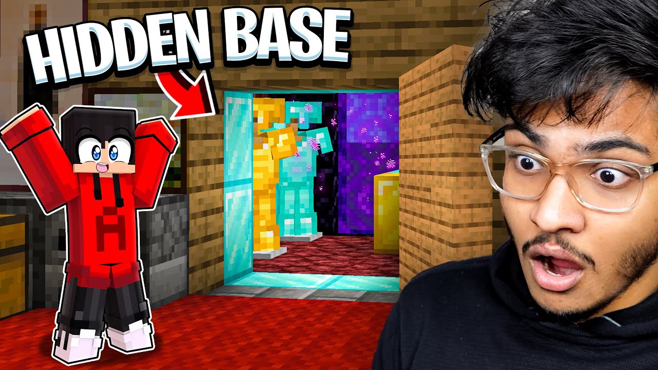 I MADE A SECRET HIDDEN BASE | MINECRAFT PART 13 - Minecraft videos