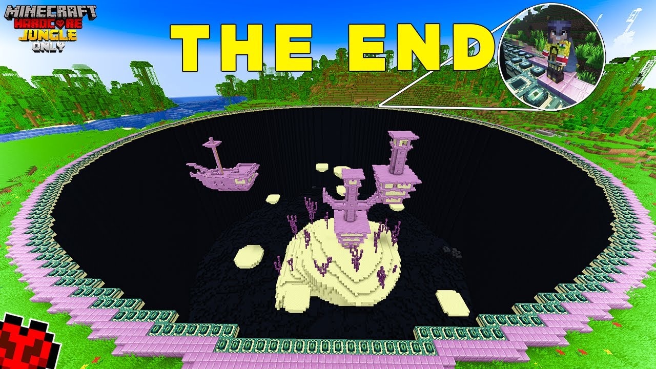 I Made Fake End Dimension In Minecraft Hardcore ! - Minecraft videos