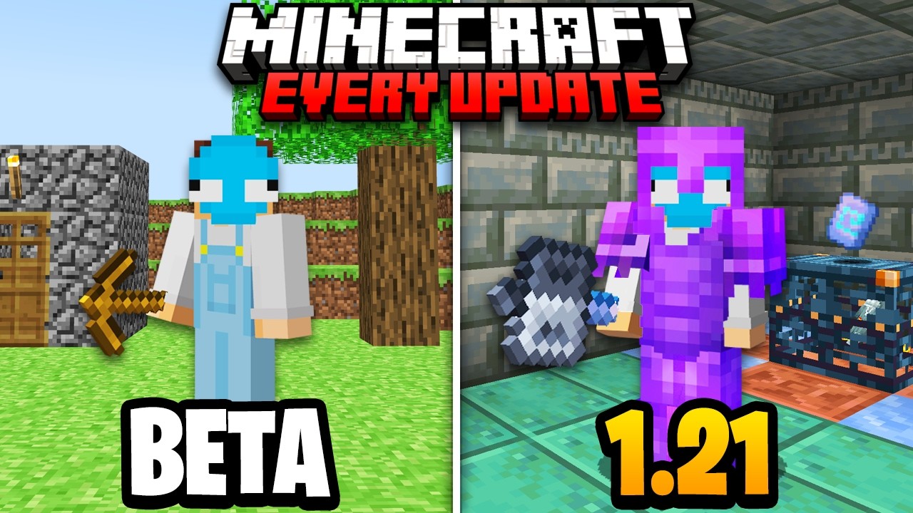 I Survived Every Minecraft Update... - Minecraft videos