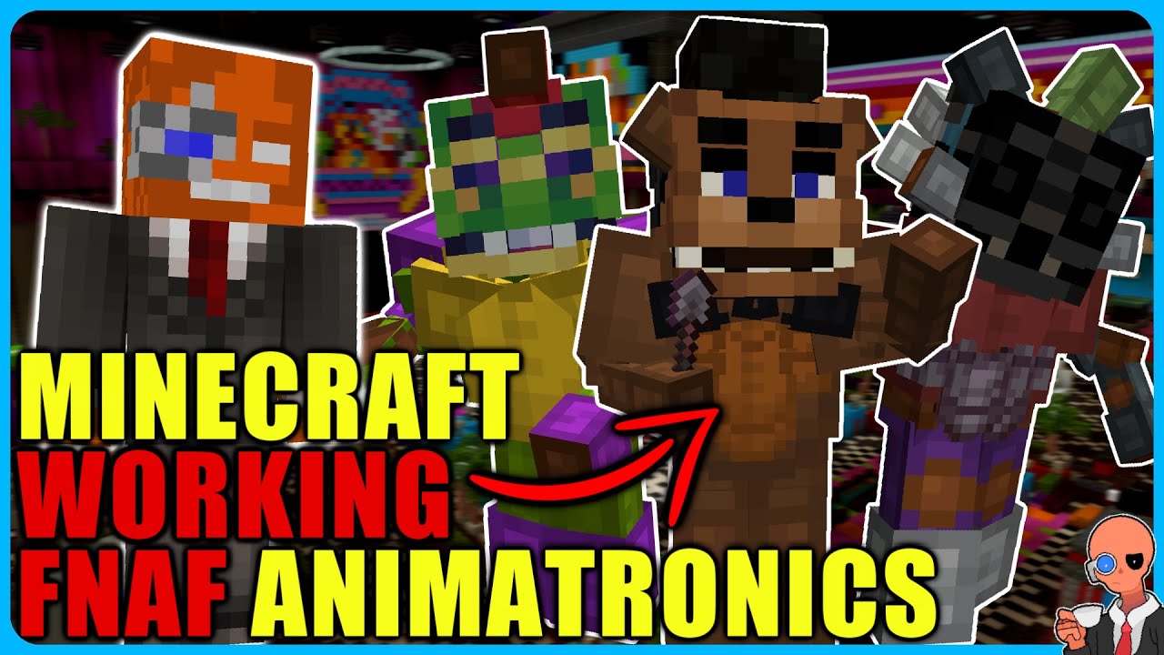 I added working FNAF animatronics to my Minecraft map (No Mods ...