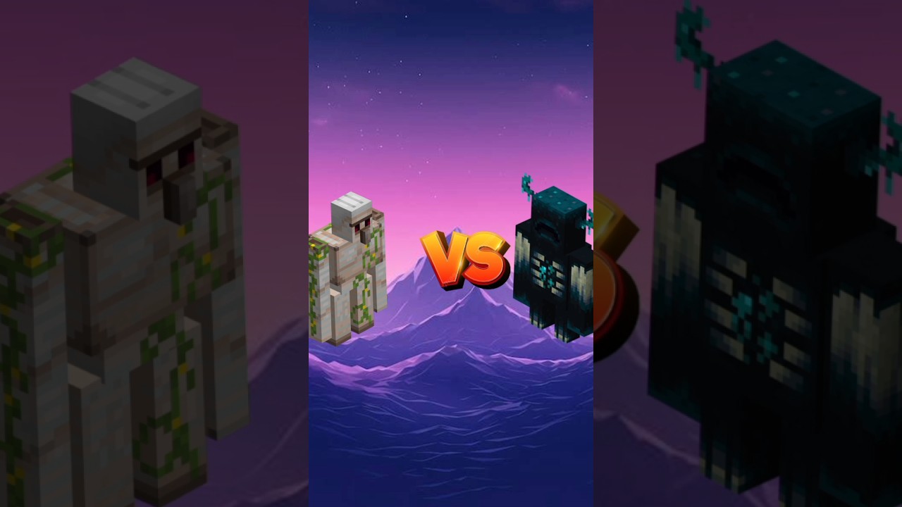 Iron Golem vs all Minecraft mobs #minecraft #shorts - Minecraft videos