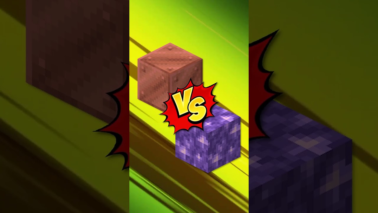 Le CLASH des blocs sur Minecraft 2 #shorts - Minecraft videos