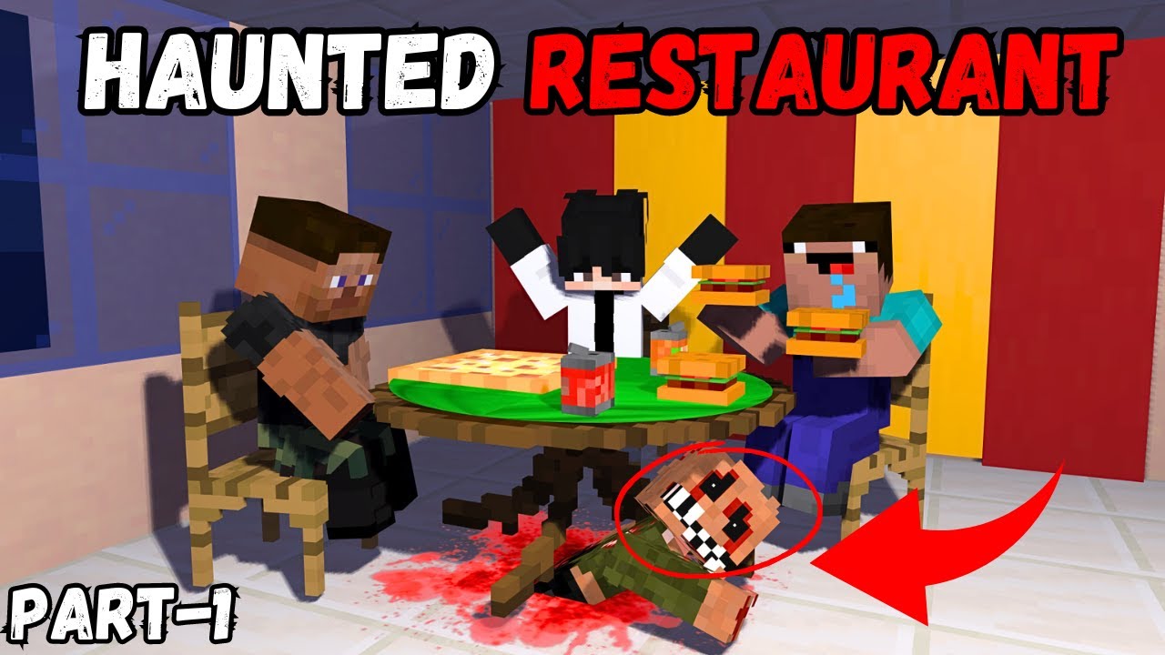 MINECRAFT HAUNTED RESTAURANT ! Horror video in hindi - Minecraft videos