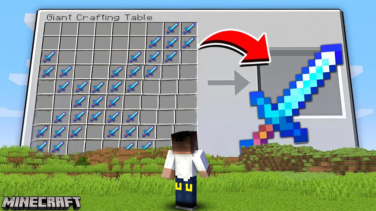 Minecraft, But Crafts Are Giant || Minecraft Mods || Minecraft gameplay ...