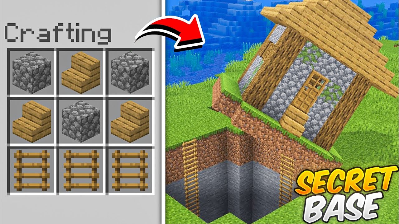 Minecraft, But You Can Craft Secret Bases - Minecraft videos