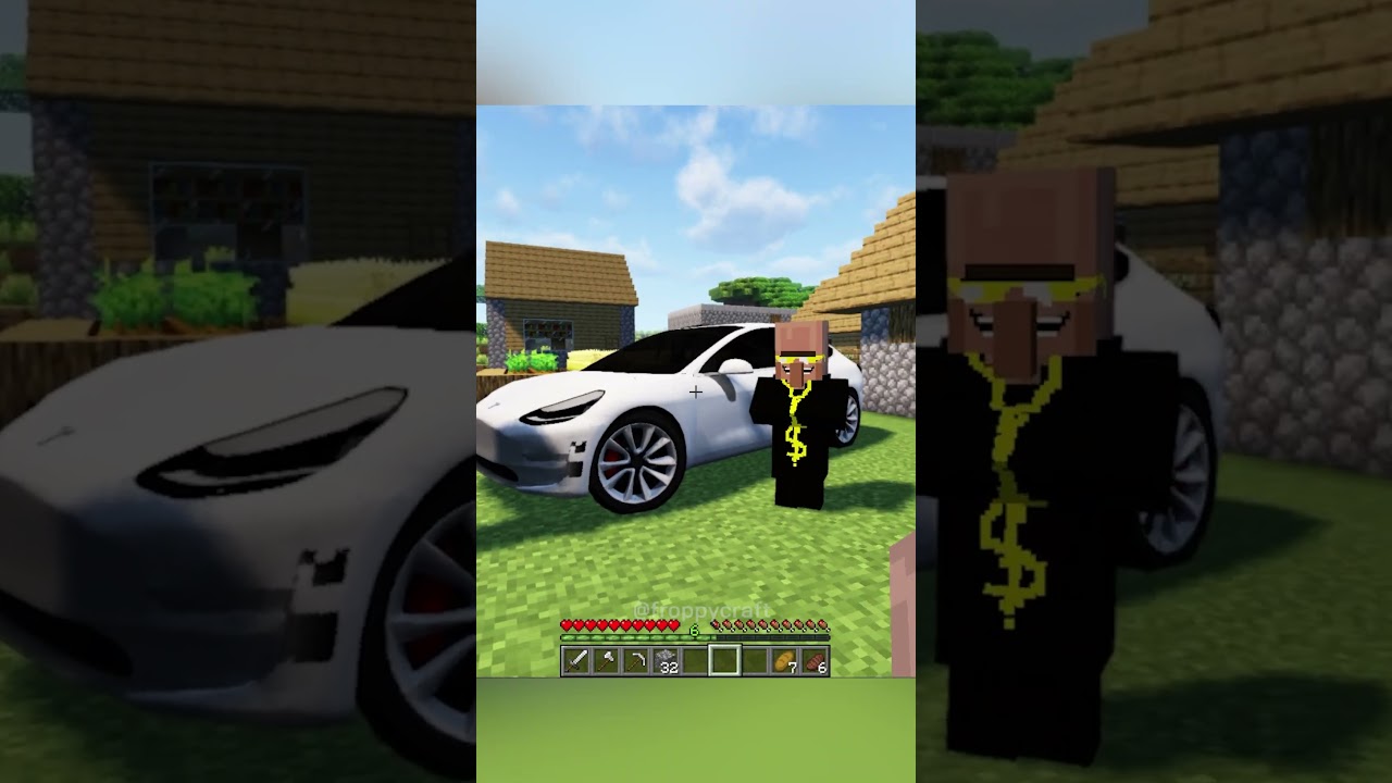 Minecraft Villagers Got Hypercars #minecraft #villager #grox ...