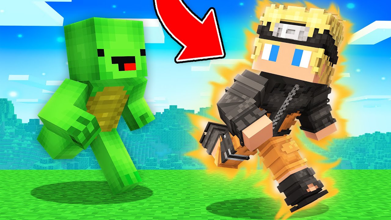 NARUTO Speedrunner vs Hunter : JJ vs Mikey in Minecraft Maizen! - Minecraft videos