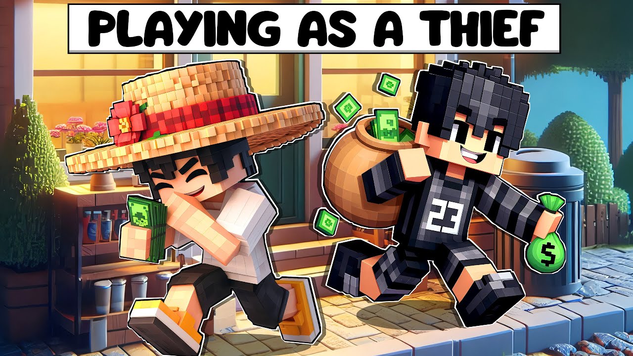 Playing MINECRAFT as a THIEF! - Minecraft videos