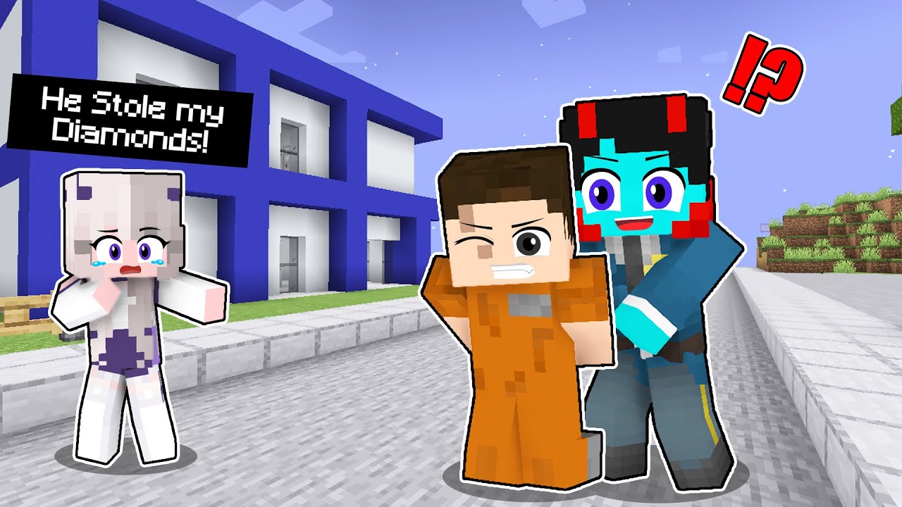 Playing as a HELPFUL POLICE in Minecraft! - Minecraft videos