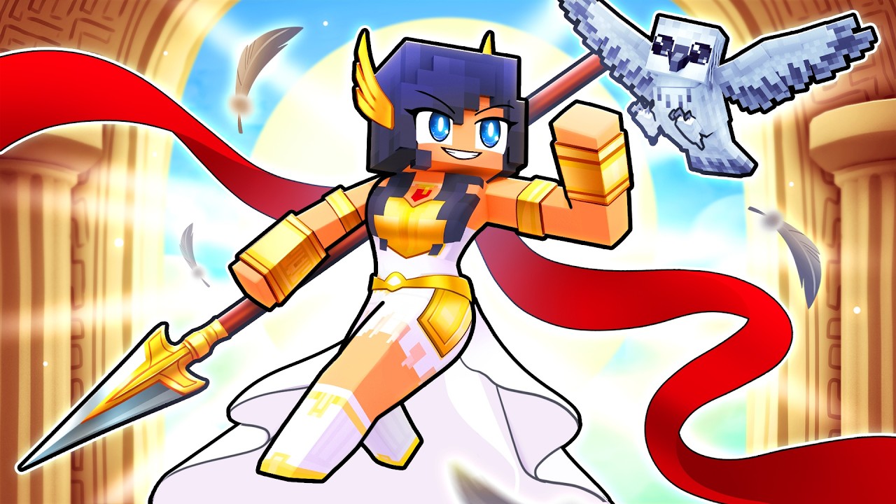 Playing as the GODDESS ATHENA in Minecraft! - Minecraft videos