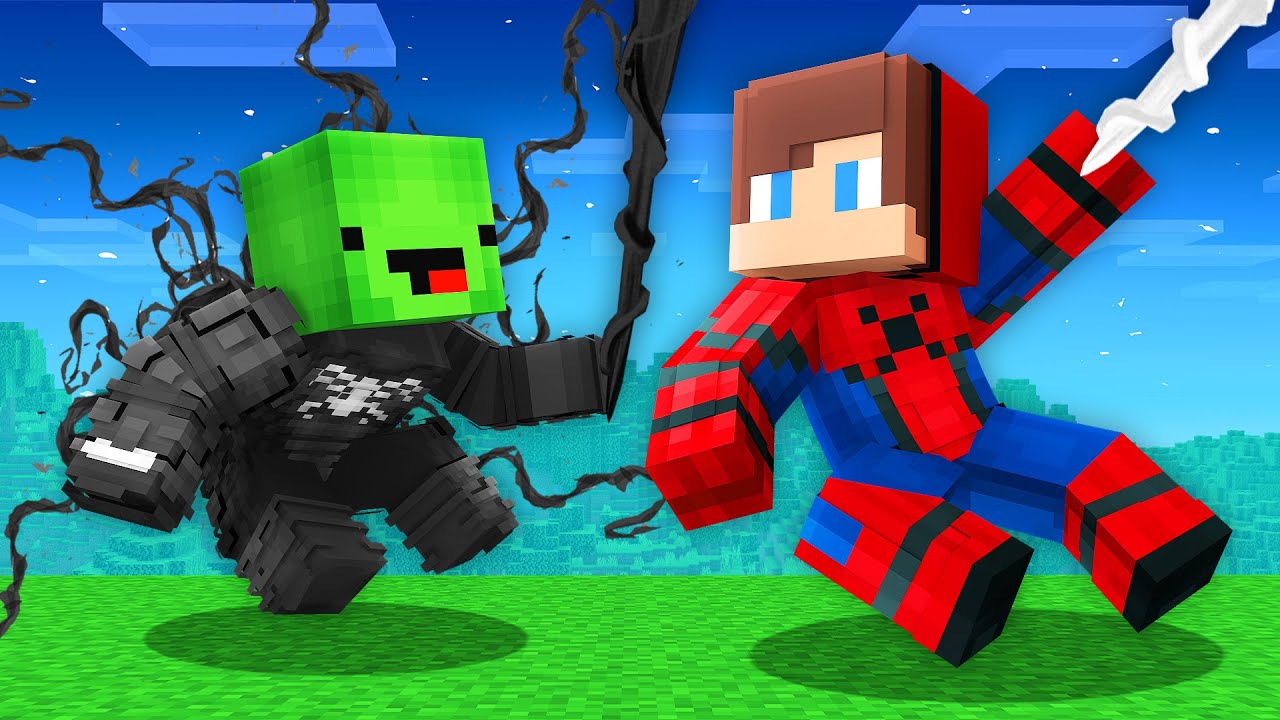 SPIDER MAN Speedrunner vs VENOM Hunter : JJ vs Mikey in Minecraft Maizen! - Minecraft videos