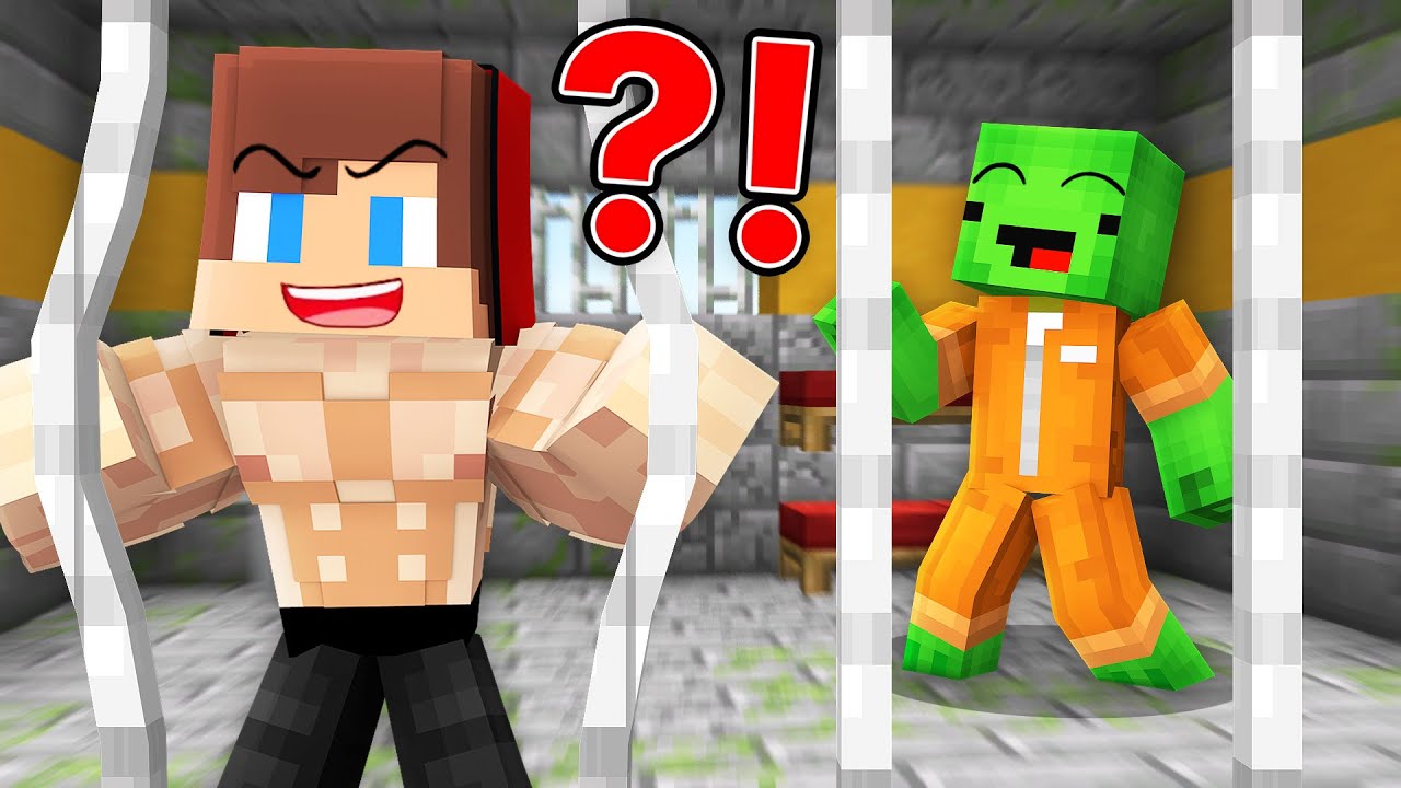 Strong JJ and Mikey Escape From Prison in Minecraft ! (Maizen) - Minecraft videos