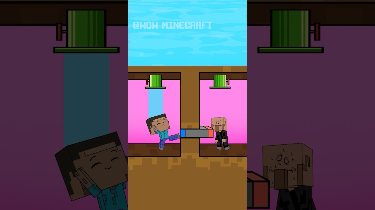 Take The Water Challenge: Baby Steve Vs. Village Family - Minecraft ...