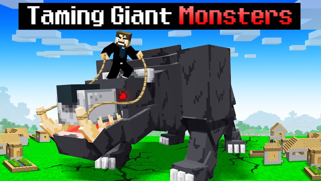Taming Giant Monsters in Minecraft - Minecraft videos