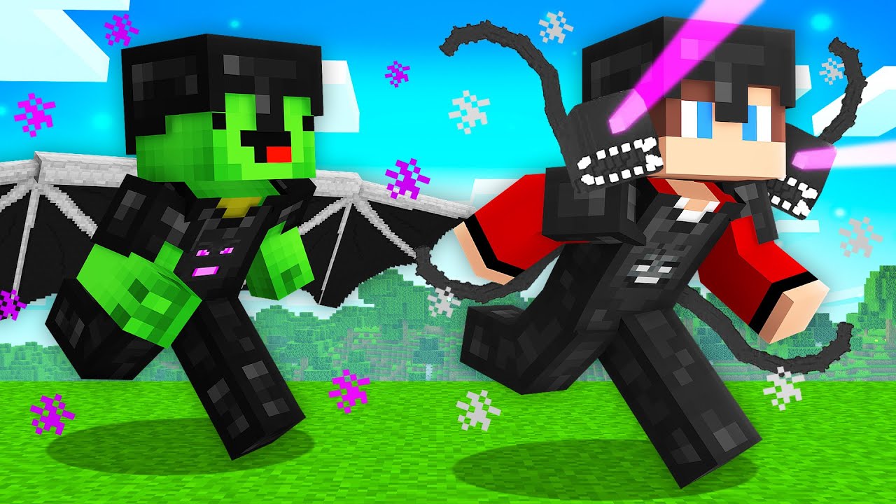 WITHER STORM Armor Speedrunner vs ENDER DRAGON Armor Hunter : JJ vs Mikey in Minecraft Maizen ...