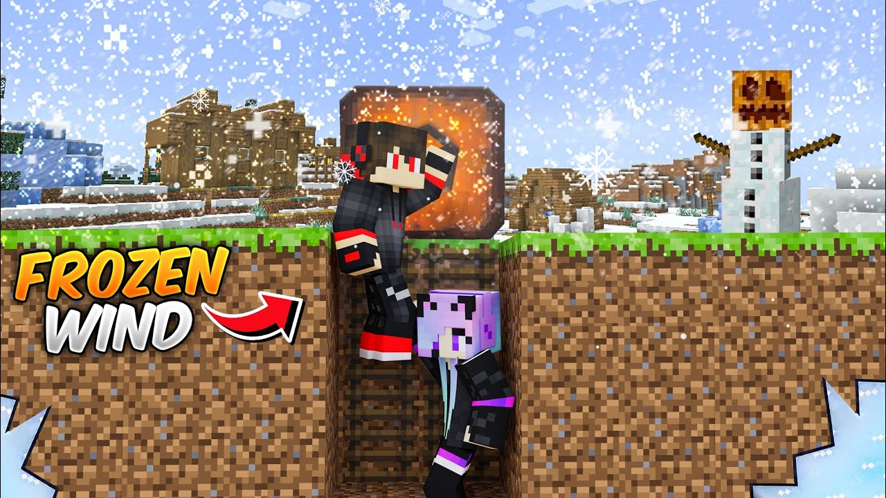 We Created bunker to survive EXTREME COLD WEATHER In Minecraft ...