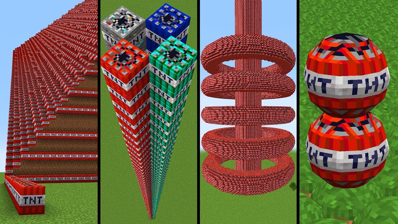 every greatest tnt experiment in Minecraft - Minecraft videos