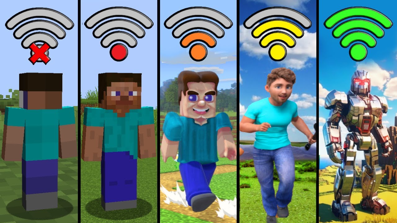 minecraft with different Wi-Fi - ULTRA compilation - Minecraft videos