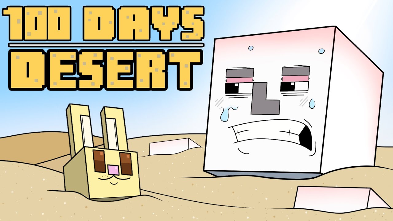100 Days - [Minecraft DESERT] - Minecraft videos