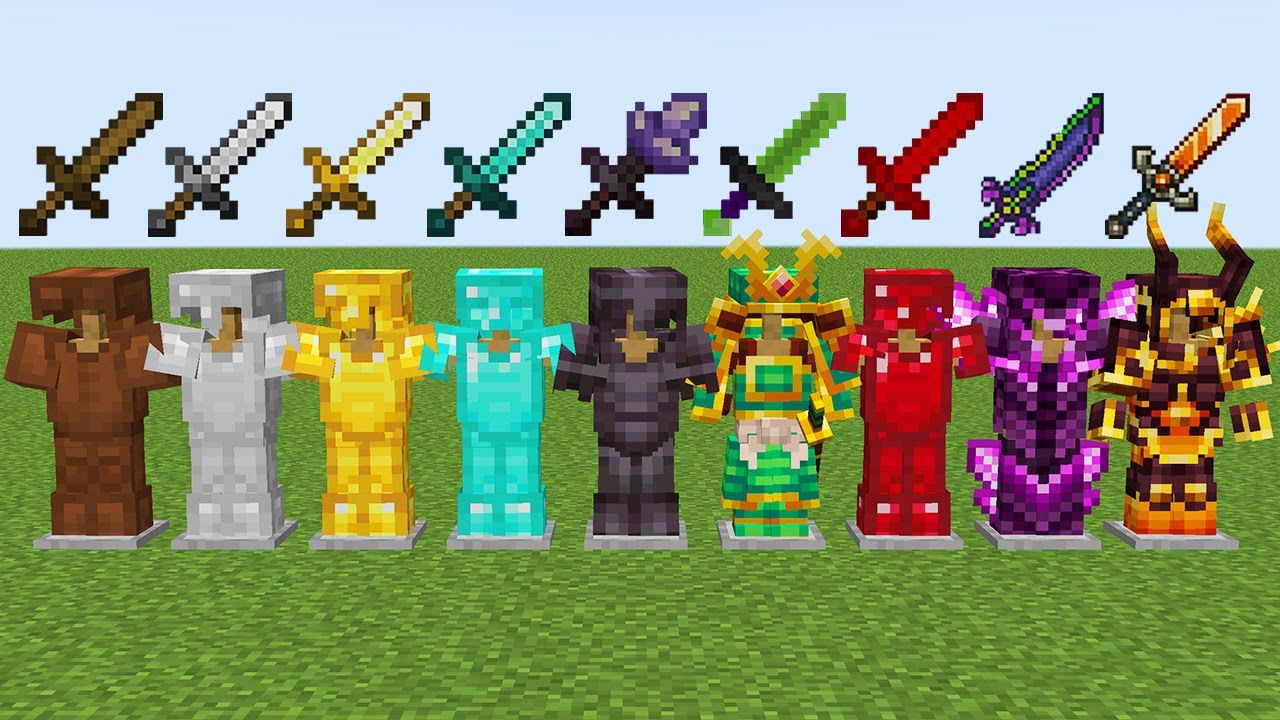 which armor is stronger in Minecraft experiment? - Minecraft videos