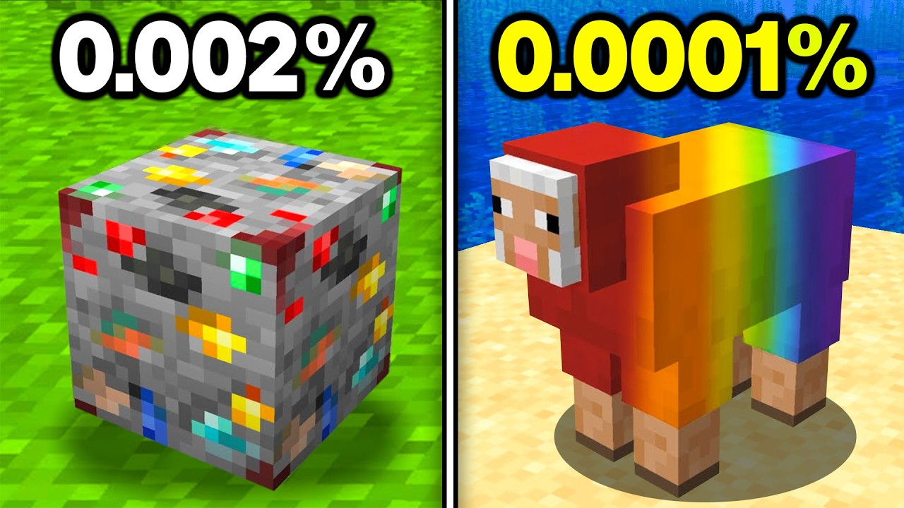 24 Rarest Things In Minecraft! - Minecraft videos