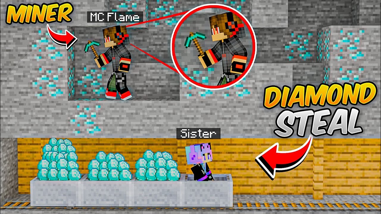 8 Ways to Steal the Miners in Minecraft! - Minecraft videos