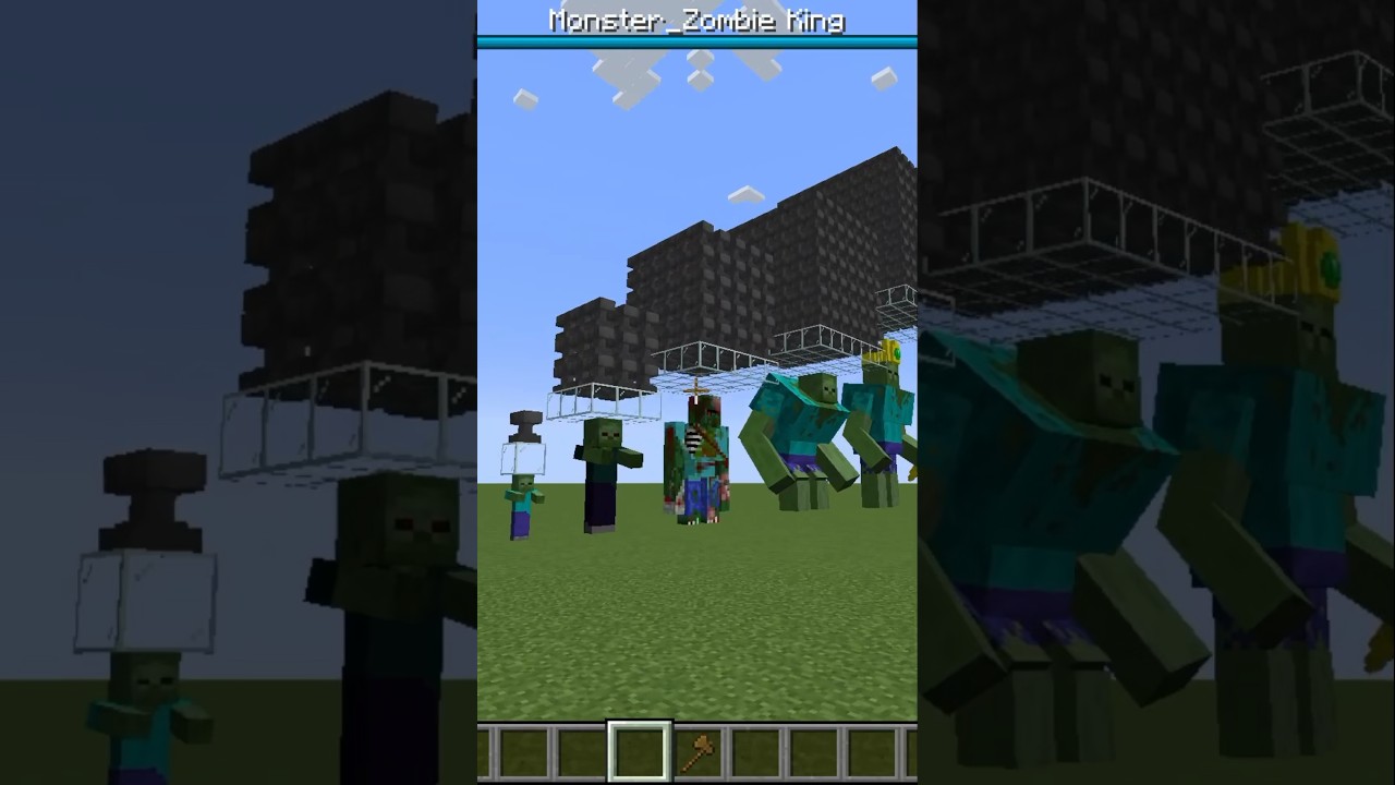 Anvils vs All Minecraft Zombies - Minecraft videos