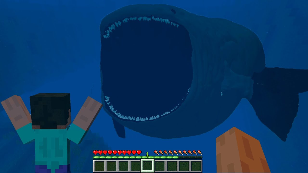 BIGGEST BLOOP EAT US IN THE SEA IN MINECRAFT ! - Minecraft videos