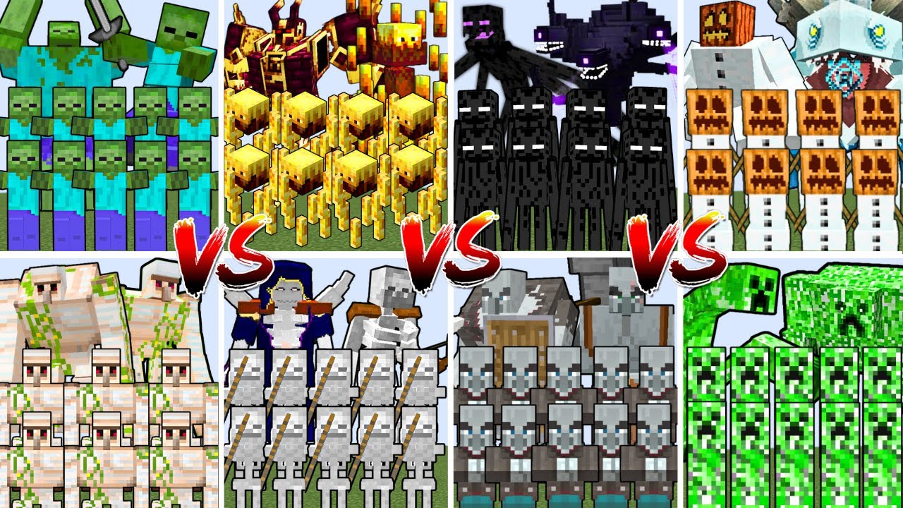 BIOME ARMY TOURNAMENT | Minecraft Mob Battle - Minecraft videos