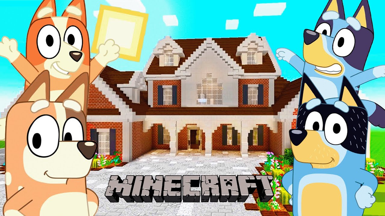 Bluey Play Minecraft 7 - Minecraft videos