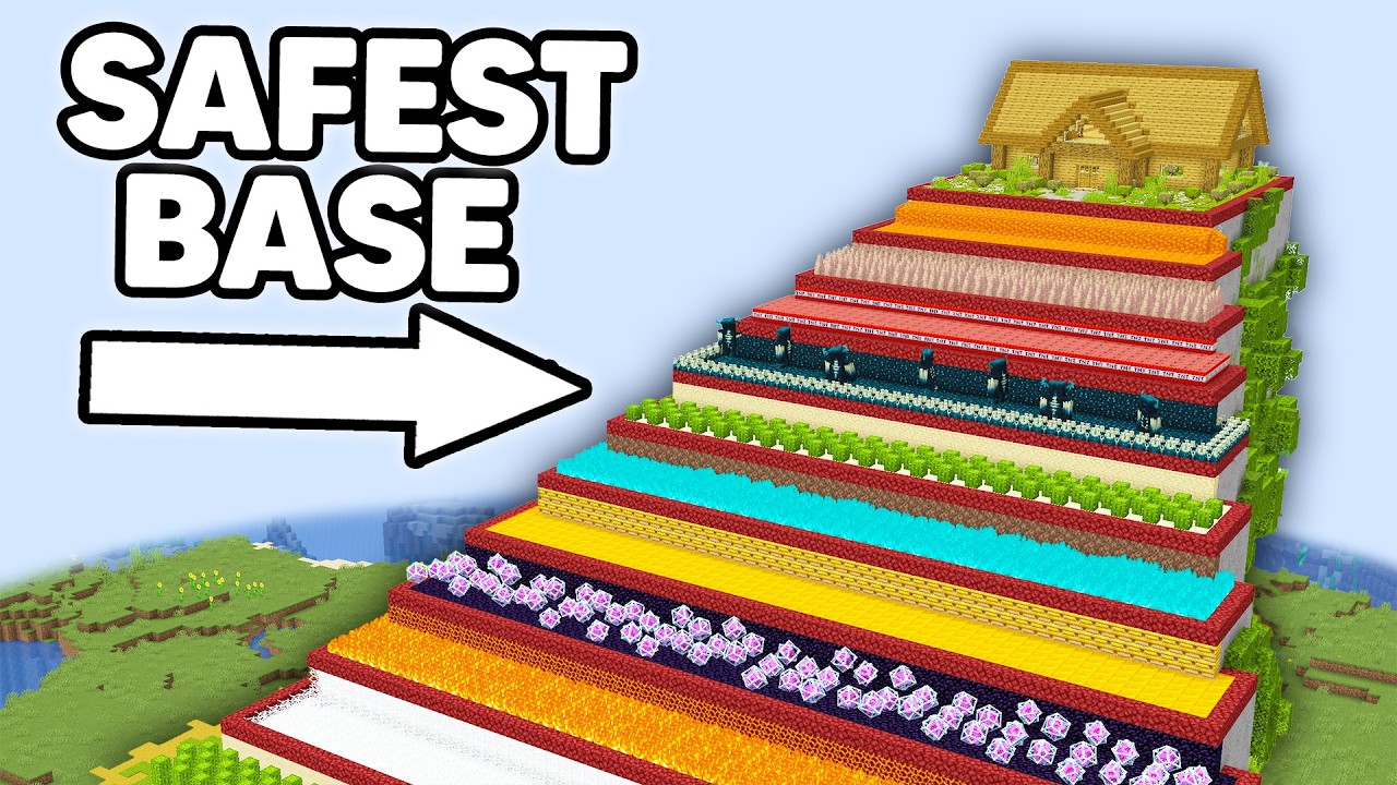 Can you Build Minecraft’s SAFEST Base in 24 Hours? - Minecraft videos