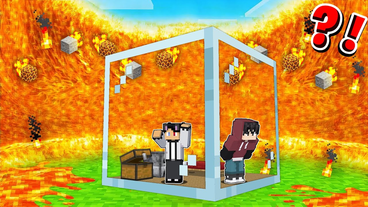 EPIC LAVA TSUNAMI vs Glass DOOMS DAY BUNKER in Minecraft! - Minecraft ...