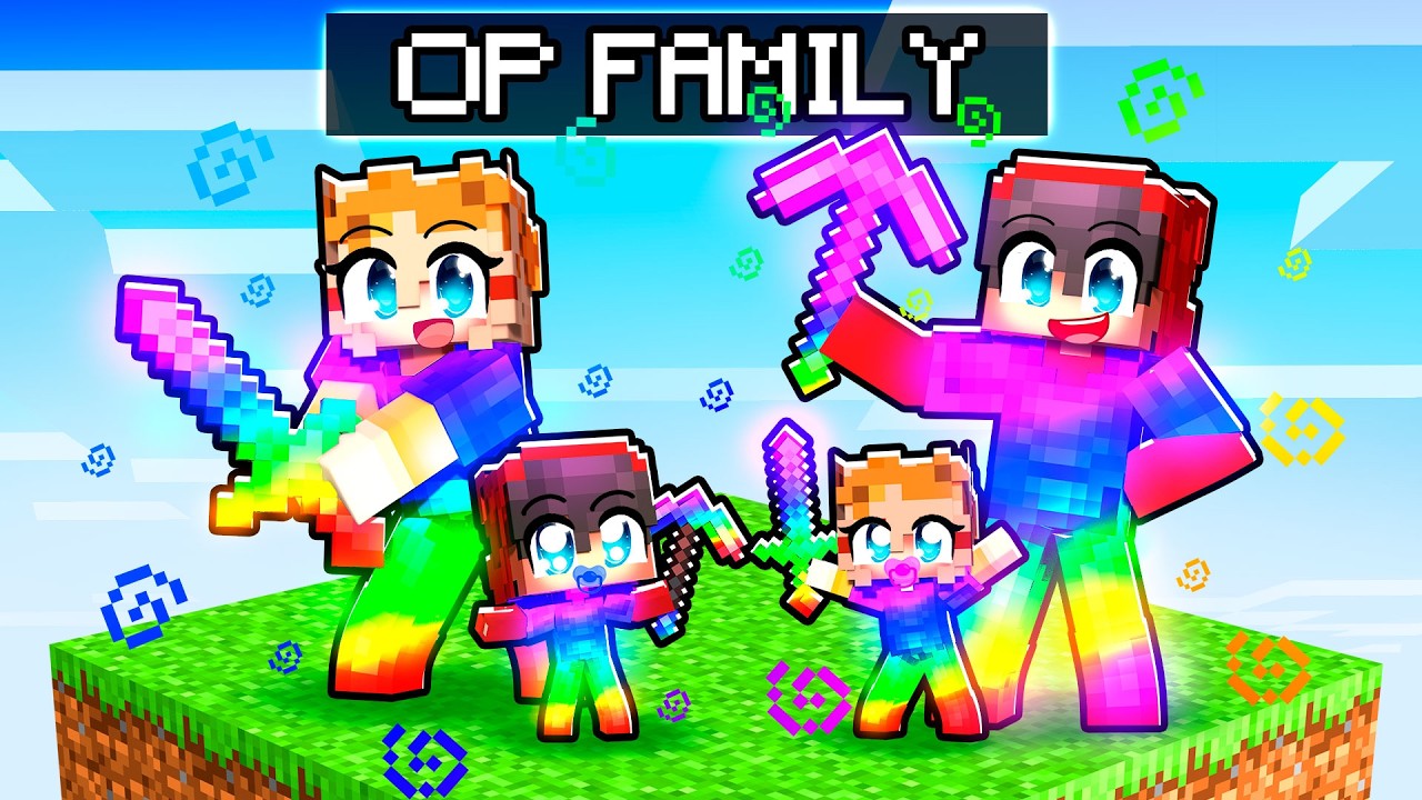 Having an OP Family in Minecraft! - Minecraft videos