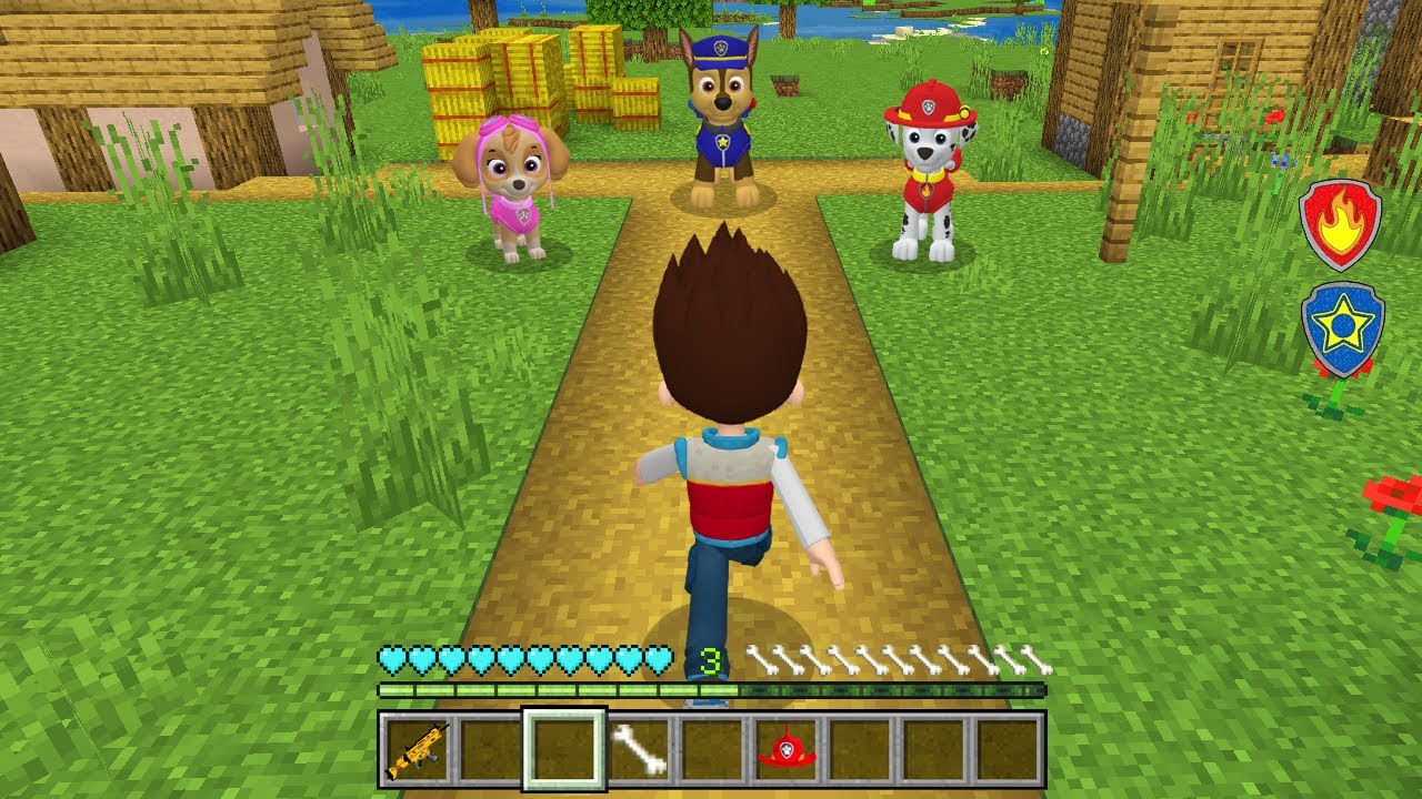 How to Play Ryder (Paw Patrol) in Minecraft - Gameplay - Coffin Meme ...