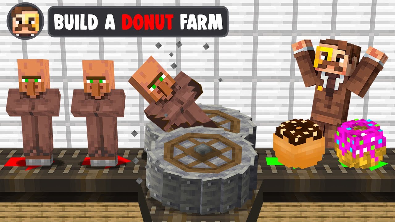 I Built a DONUT FACTORY in Minecraft Create - Minecraft videos
