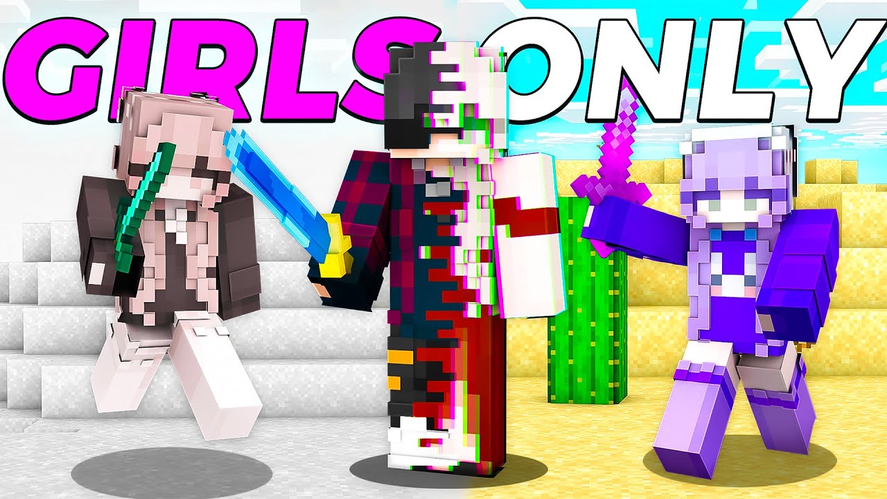 I Got TRAPPED in the 'GIRLS ONLY' Server in Minecraft! - Minecraft videos