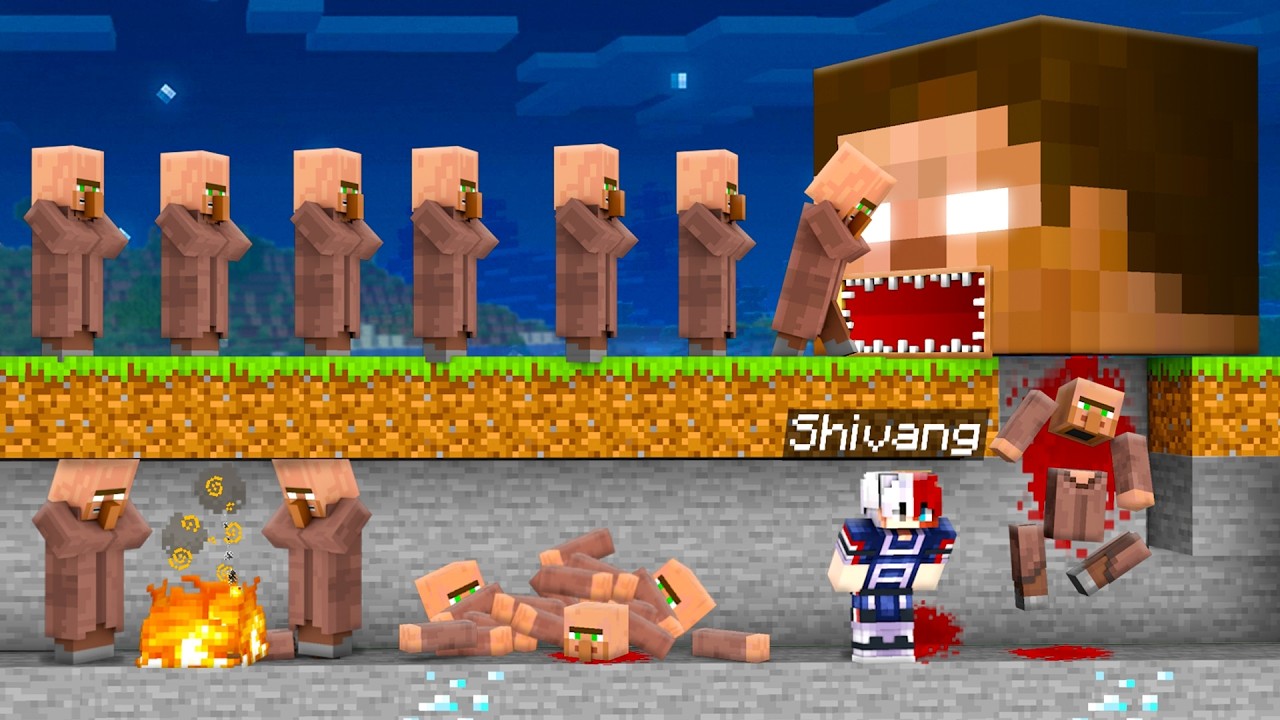 I Made HEROBRINE Cult Temple in Village For Villagers in Minecraft ...