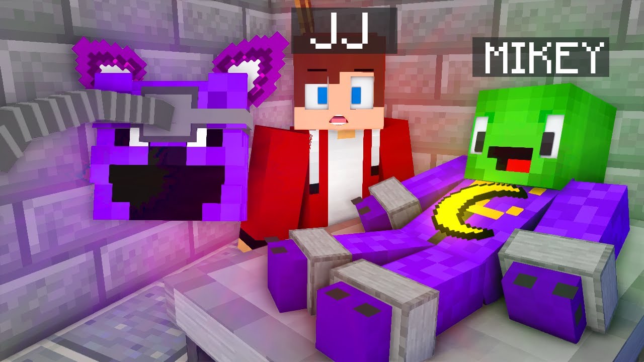 JJ Unmasked the CatNap - it Turned Out to be Mikey - Maizen Poppy Playtime Minecraft Animation ...