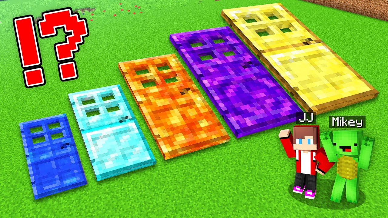JJ and Mikey Found NEW DOORS of ALL SIZES in Minecraft Maizen! - Minecraft videos