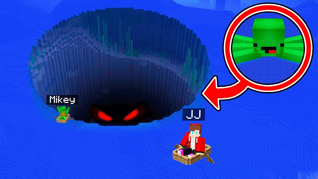 Jj And Mikey Found Scary Mikey Squid Monster Near Bermuda Triangle In