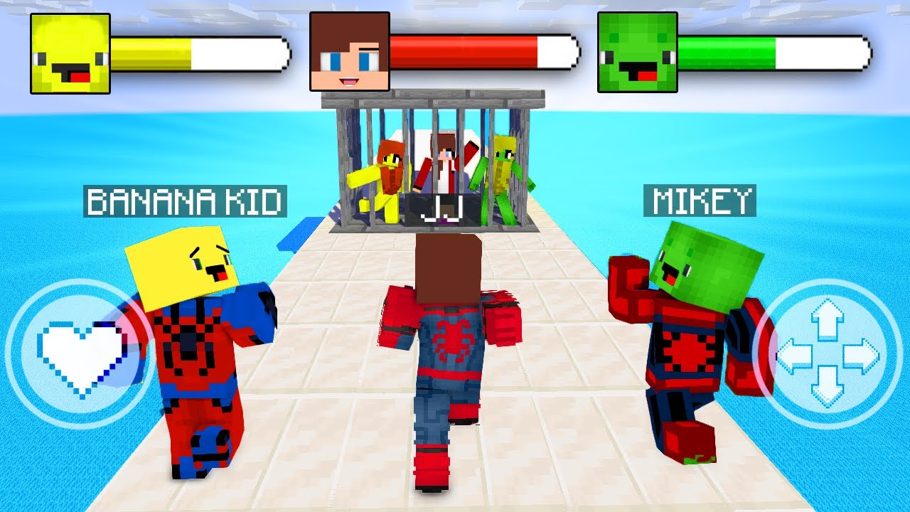 JJ vs Mikey LOVE ROAD Spider-Man SuperHero Game - Girl Prison Run - Maizen Minecraft Animation ...