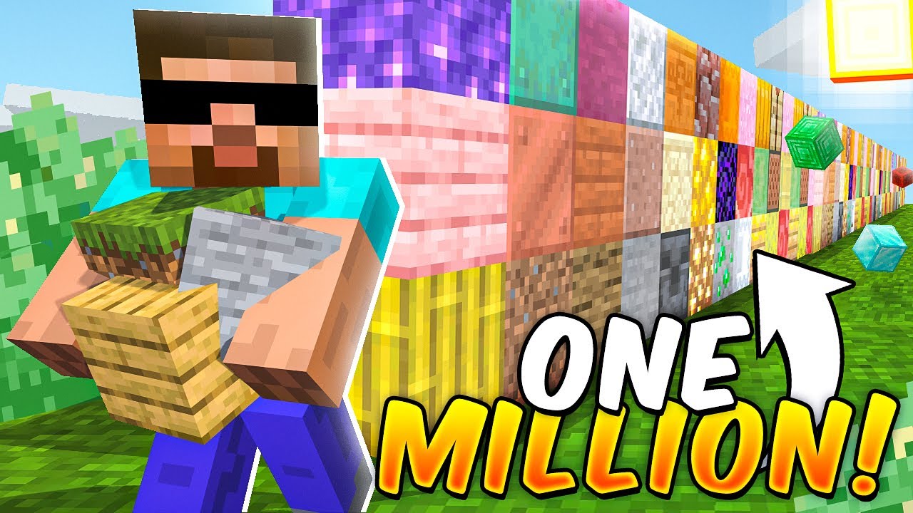 MINECRAFT BUT I PLACE 1,000,000 BLOCKS... - Minecraft videos