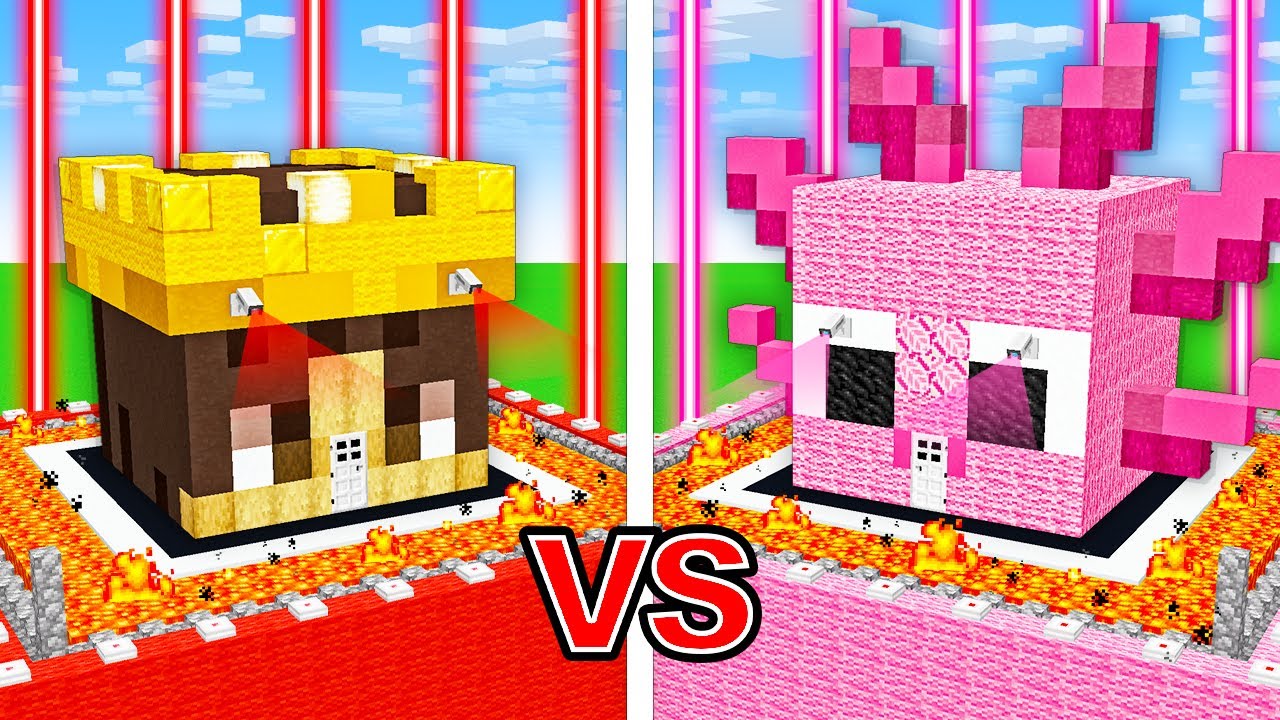 MONGO vs AXY MOST Secure House Battle in Minecraft! - Minecraft videos