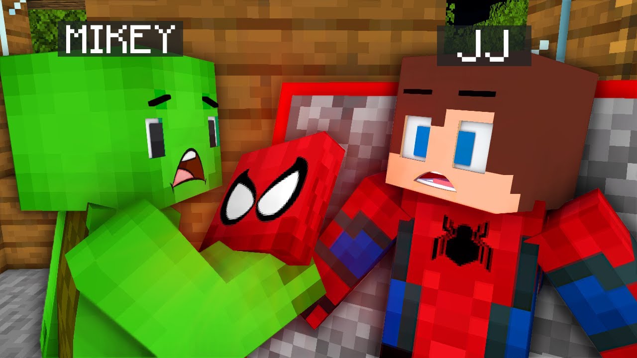 Mikey Unmasked the Spider-Man - it Turned Out to be JJ - Maizen Minecraft Animation - Minecraft ...