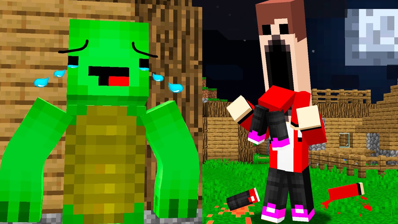 Mikey found SCARY FAKE JJ and Attack the Village in Minecraft - Maizen - Minecraft videos