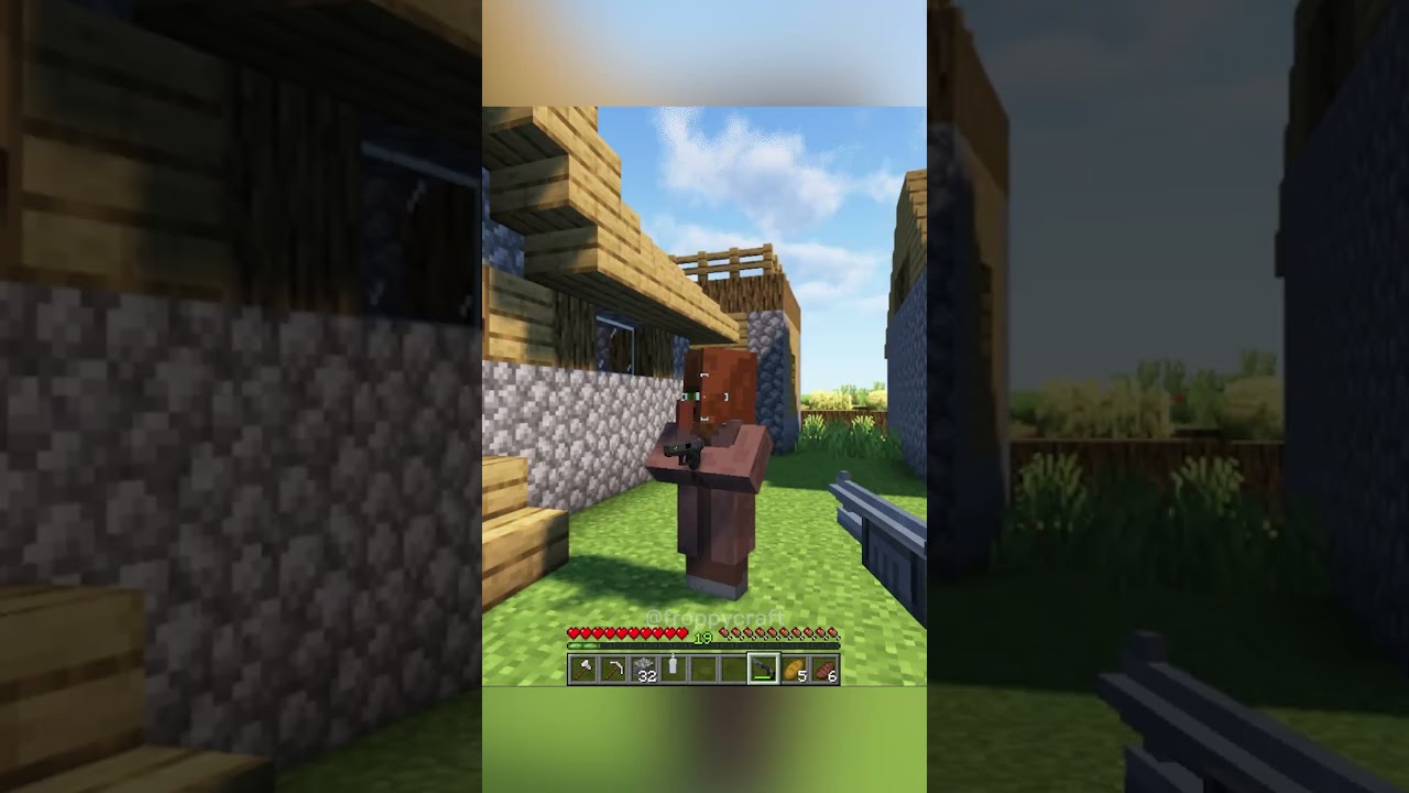 Minecraft Villagers Are Getting Chaotic #minecraft #villager #grox ...