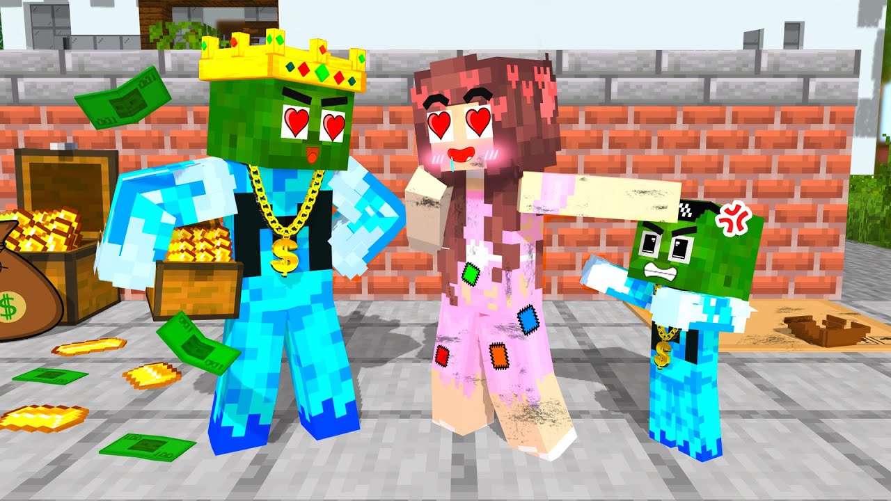 Monster School : Zombie's NEW MOM is so POOR ! - Minecraft Animation ...