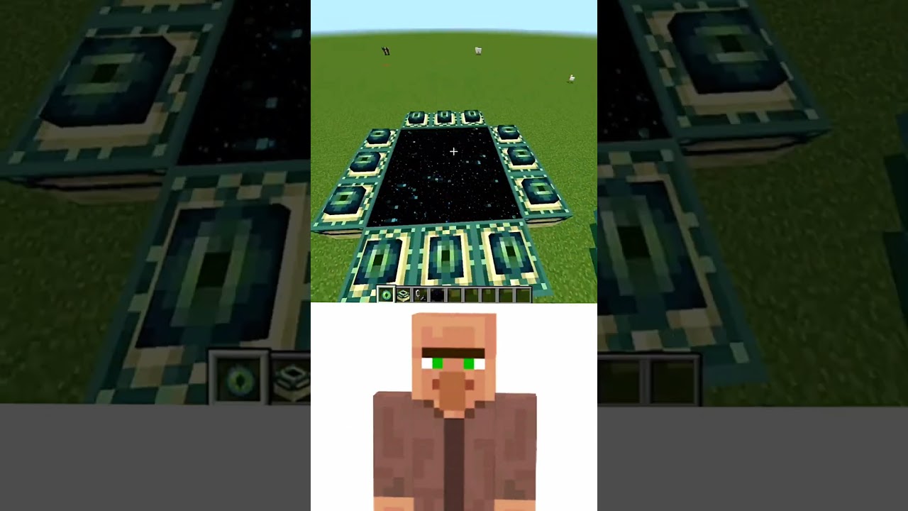 (Nether Portal Hacks) Villager Oi Oi Oi meme #shorts #bombastic #memes #minecraft - Minecraft videos